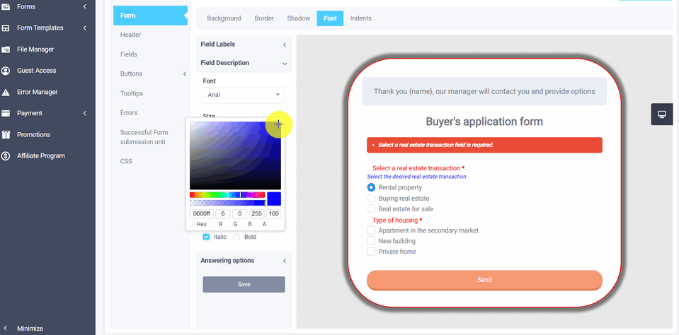 Form - FormDesigned Knowledge Base