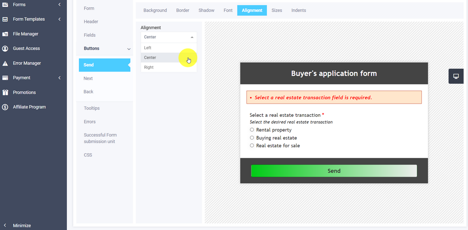 Buttons - FormDesigned Knowledge Base
